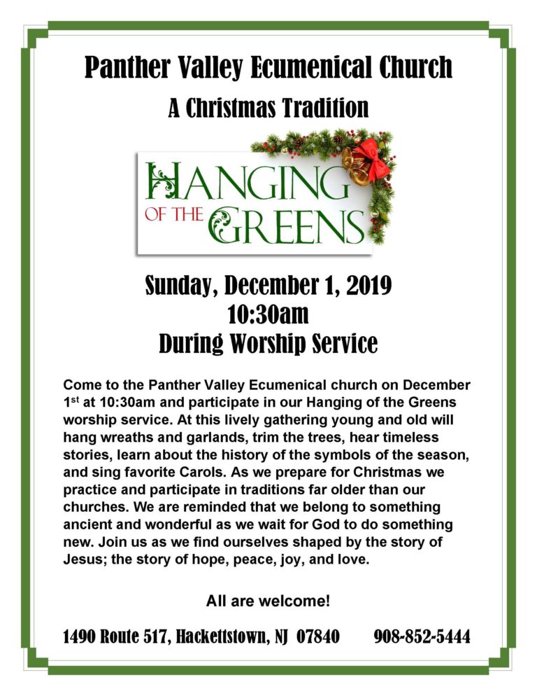 Hanging of the Greens - Panther Valley Ecumenical Church
